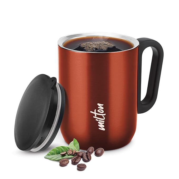 MILTON Erin Coffee Mug 250 Double Walled Mug 240 ml Inner Stainless ...