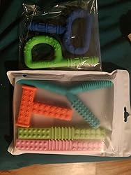 Amazon.com : Sensory Chew Toys for Autistic Children, 4 Pack Silicone ...