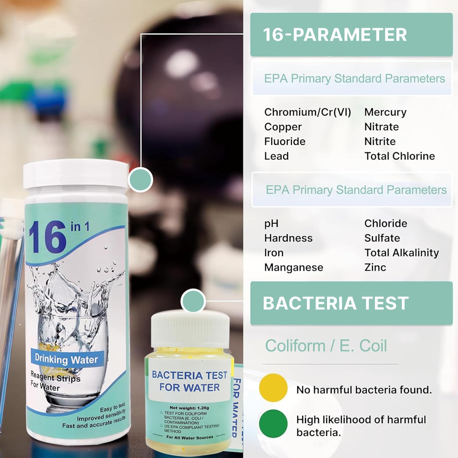 Logic Analyzer Simplex Health Drinking Water All-in-One Test Kit 12 In ...