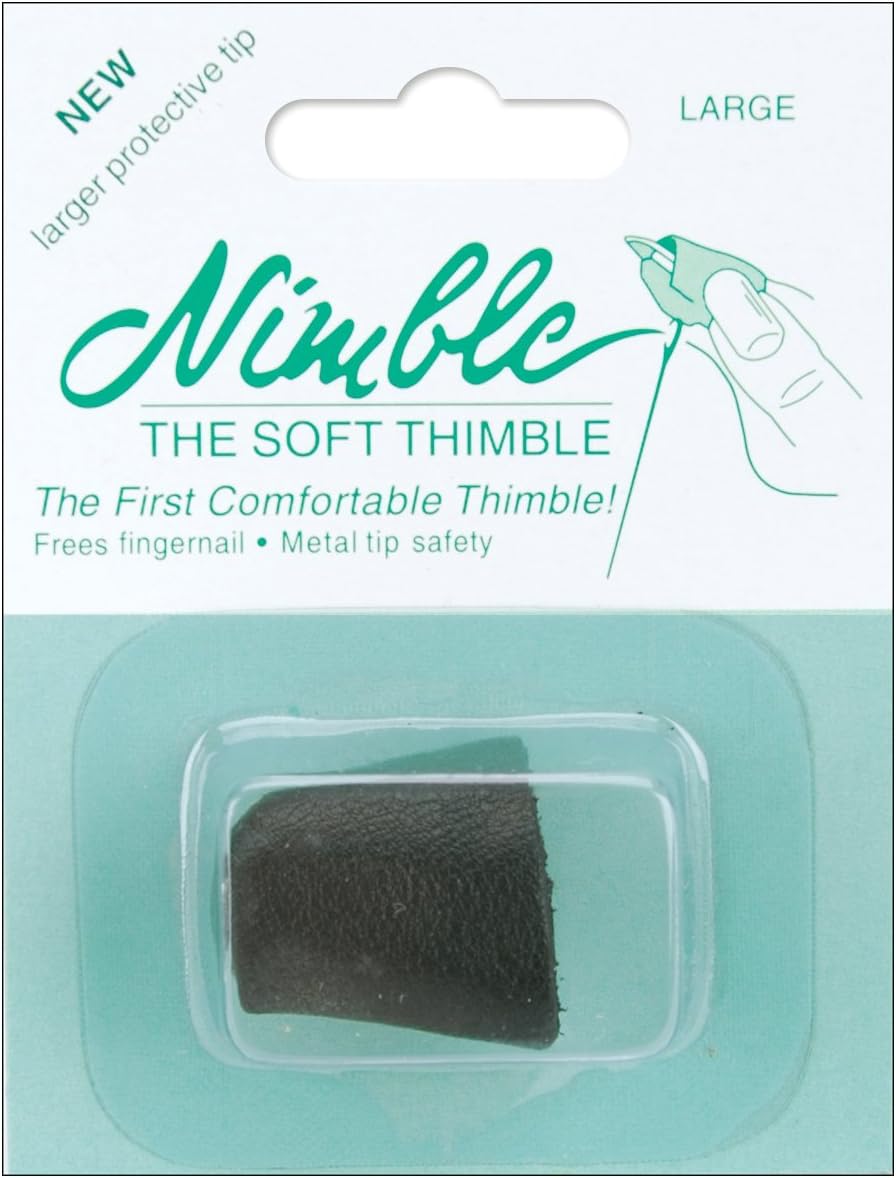 Amazon.com: The Nimble Thimble Company Leather Thimble Size Large