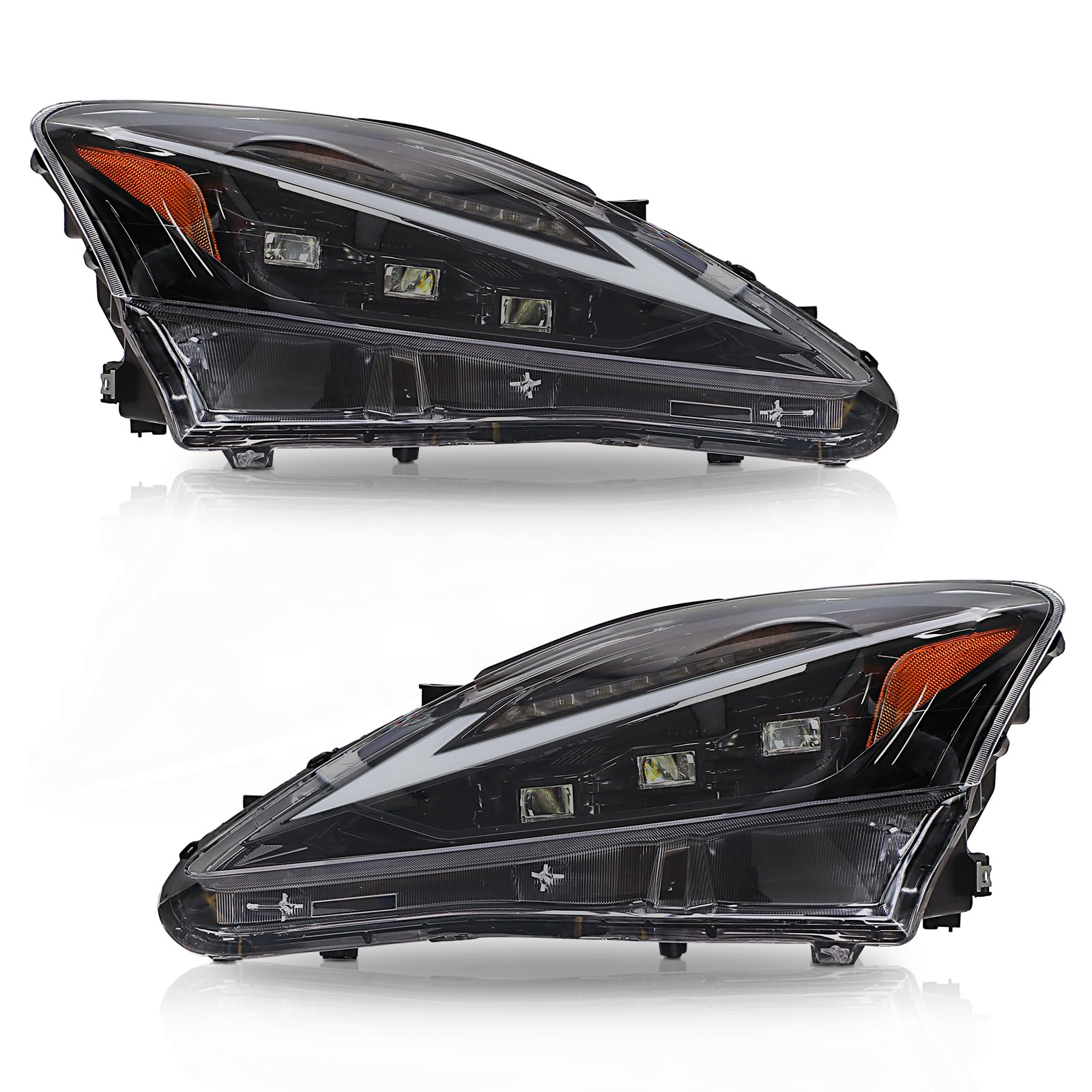 Amazon.com: IKON MOTORSPORTS, Headlights Compatible With 2006-2013 ...