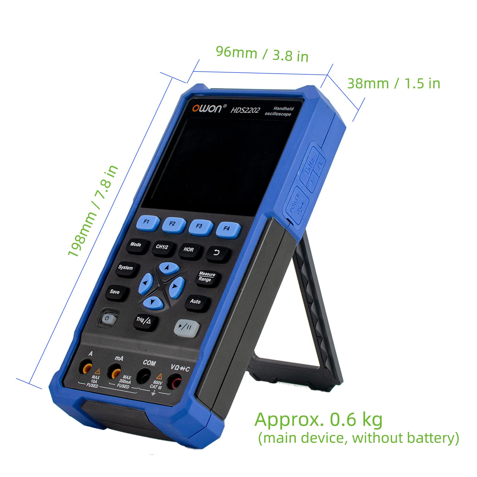Snapklik.com : OWON Oscilloscope OWON-HDS2202 2 In 1 Digital Handheld ...