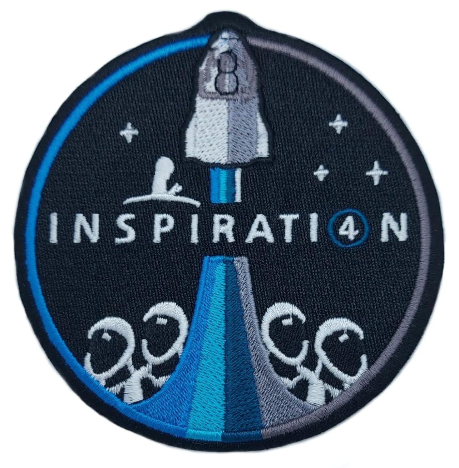 NASA SpaceX Inspiration 4 Patch (4 Inch) Embroidered Iron/Sew-on Badge ...