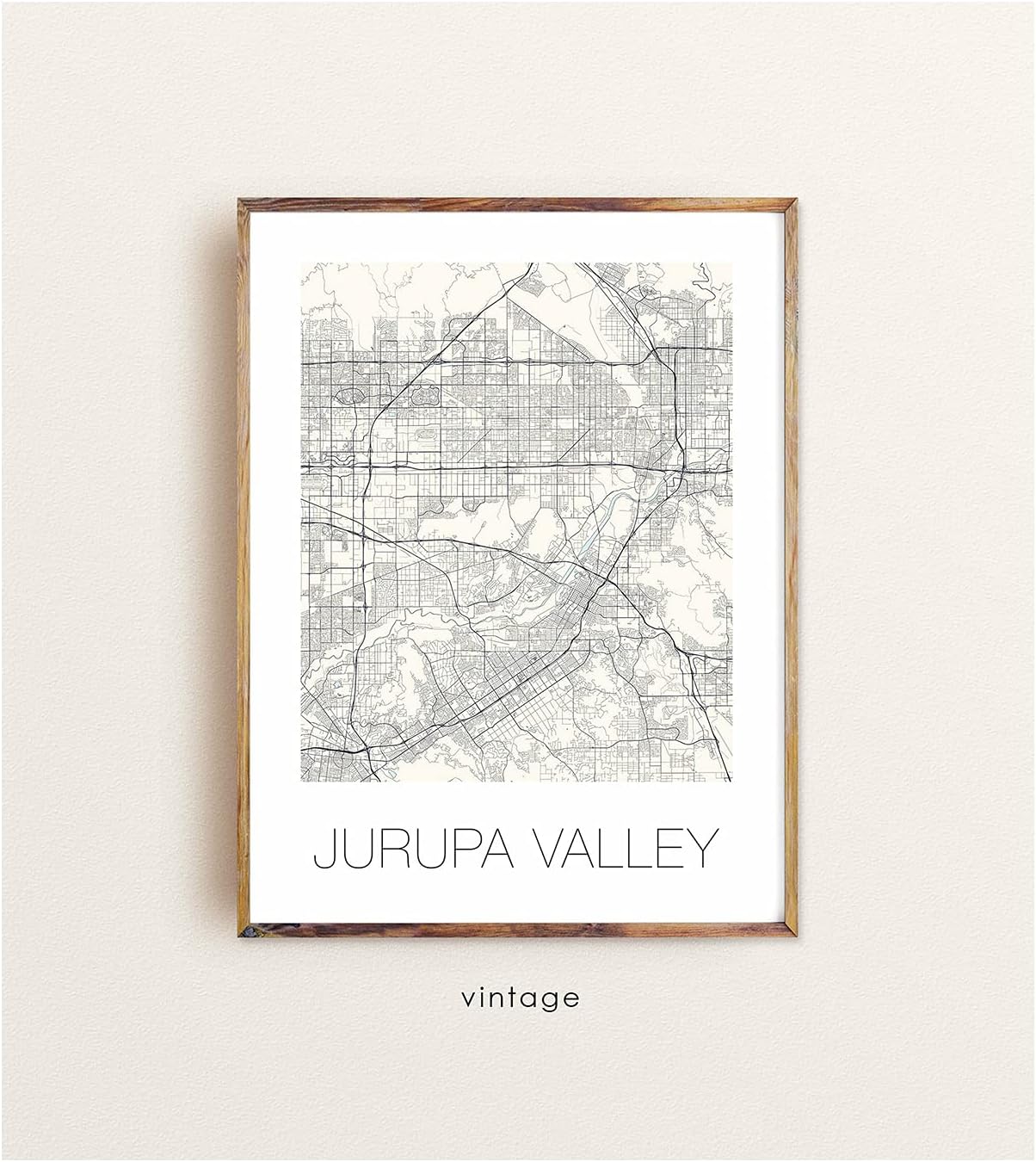 Amazon.com: Jurupa Valley Map Poster | 11x17 16x24 24x36 Minimalist ...