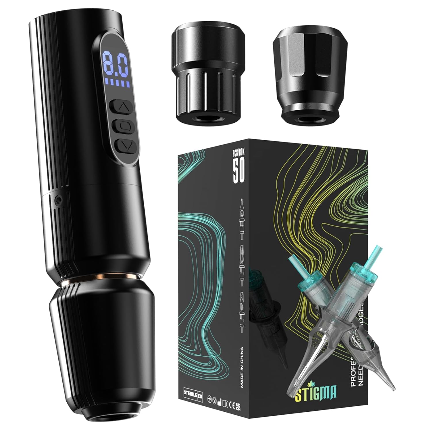 Amazon.com: STIGMA Wireless Tattoo Gun Wireless Tattoo Machine Pen with ...