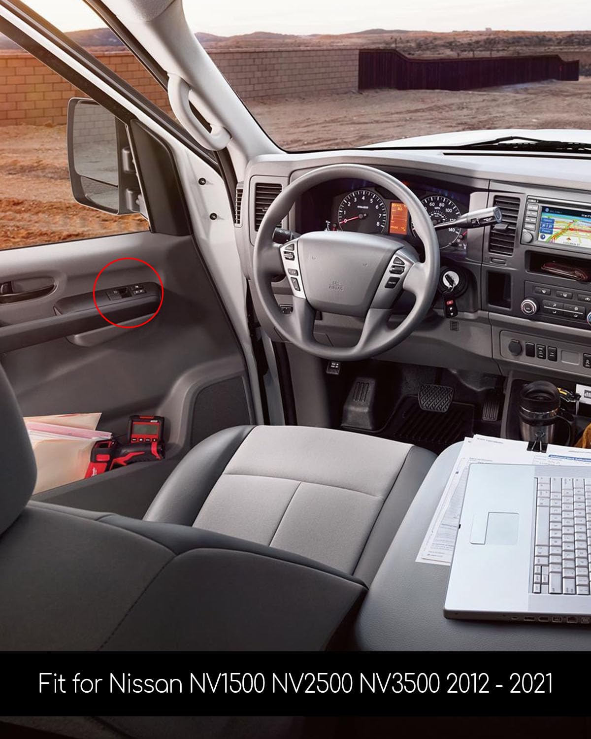 Power Master Window Switch Replace 25401-1PA0C Fit for Nissan NV1500 ...