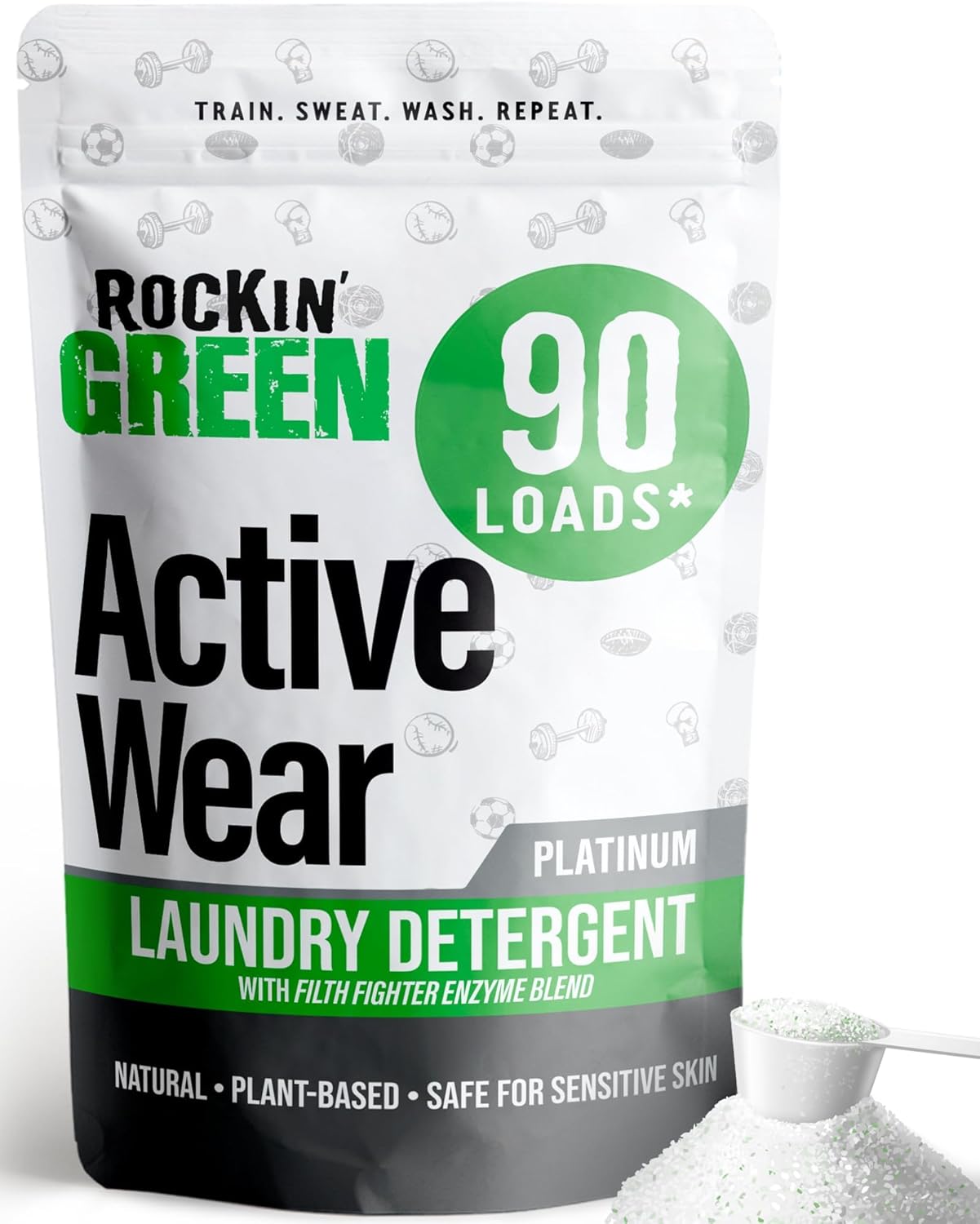 Activewear Laundry Detergent (90 Loads) - Safe for Sensitive Skin ...