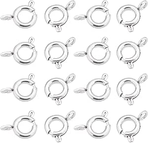 Amazon.com: UNICRAFTALE 30pcs Stainless Steel Spring Clasps - Close ...