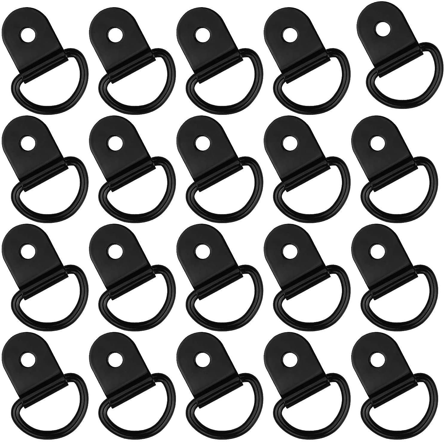 Amazon.com: LANIAKEA 50 Pcs Small Tie Downs Anchors, 25x15mm Steel D ...