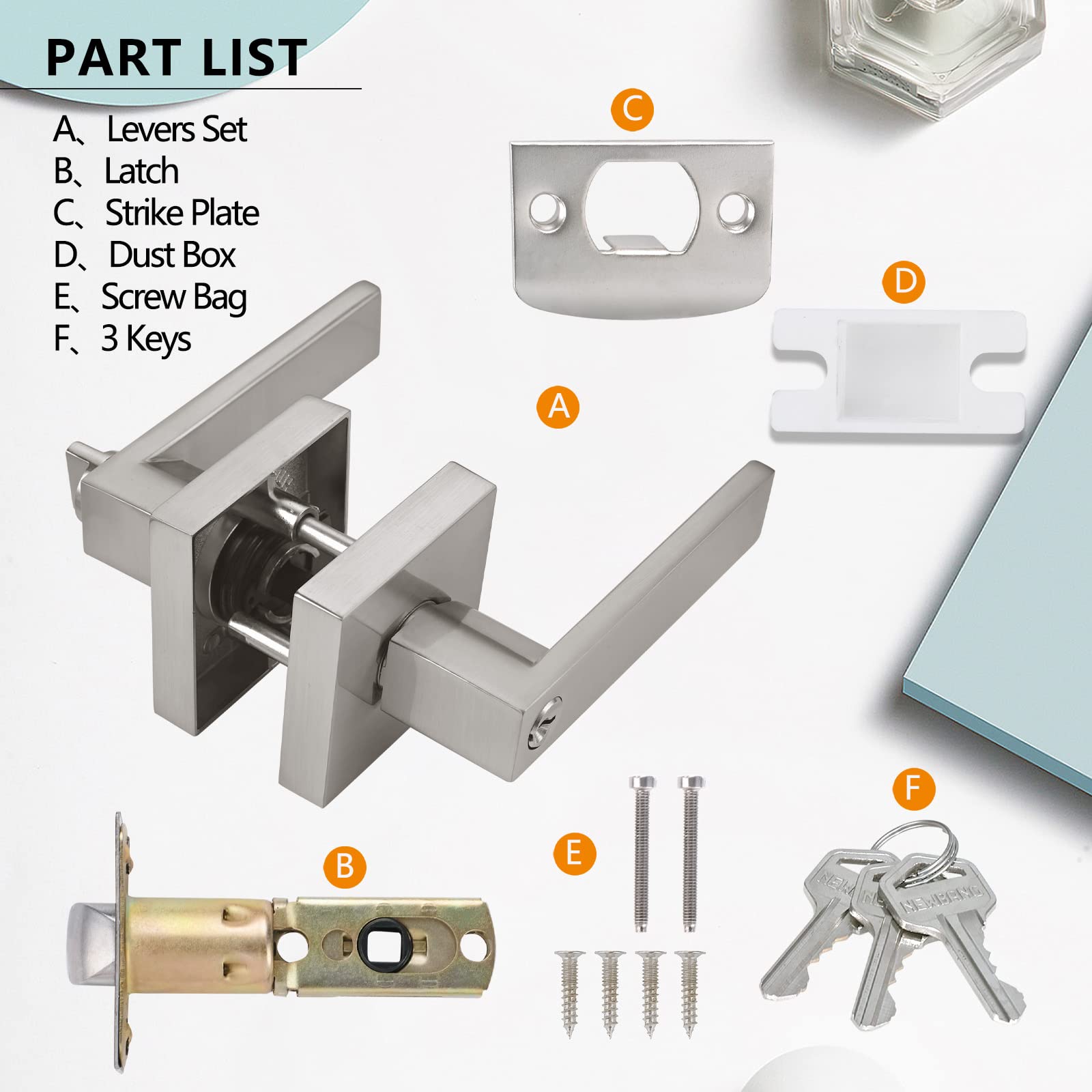 Examples Of Levers NEWBANG Round Key Different Entry Door Lever With