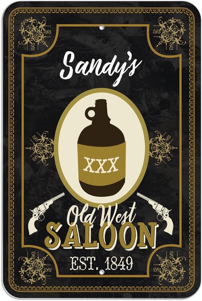 Amazon.com: Welcome To Sandy's Old West Saloon - Bar Pub Western ...