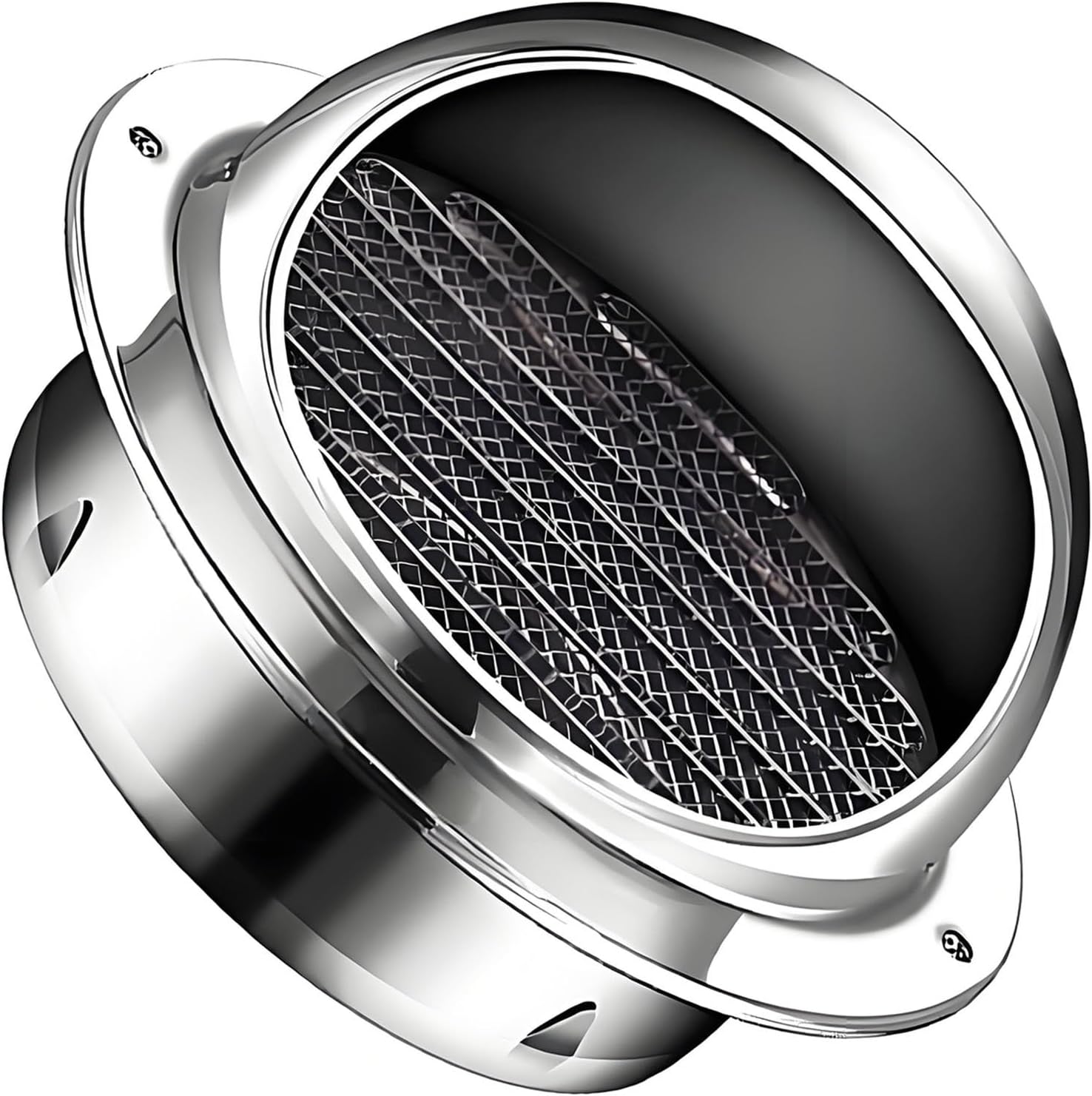 Round Ventilation Grill Screen Hood 50mm-300mm Stainless Steel Exterior ...