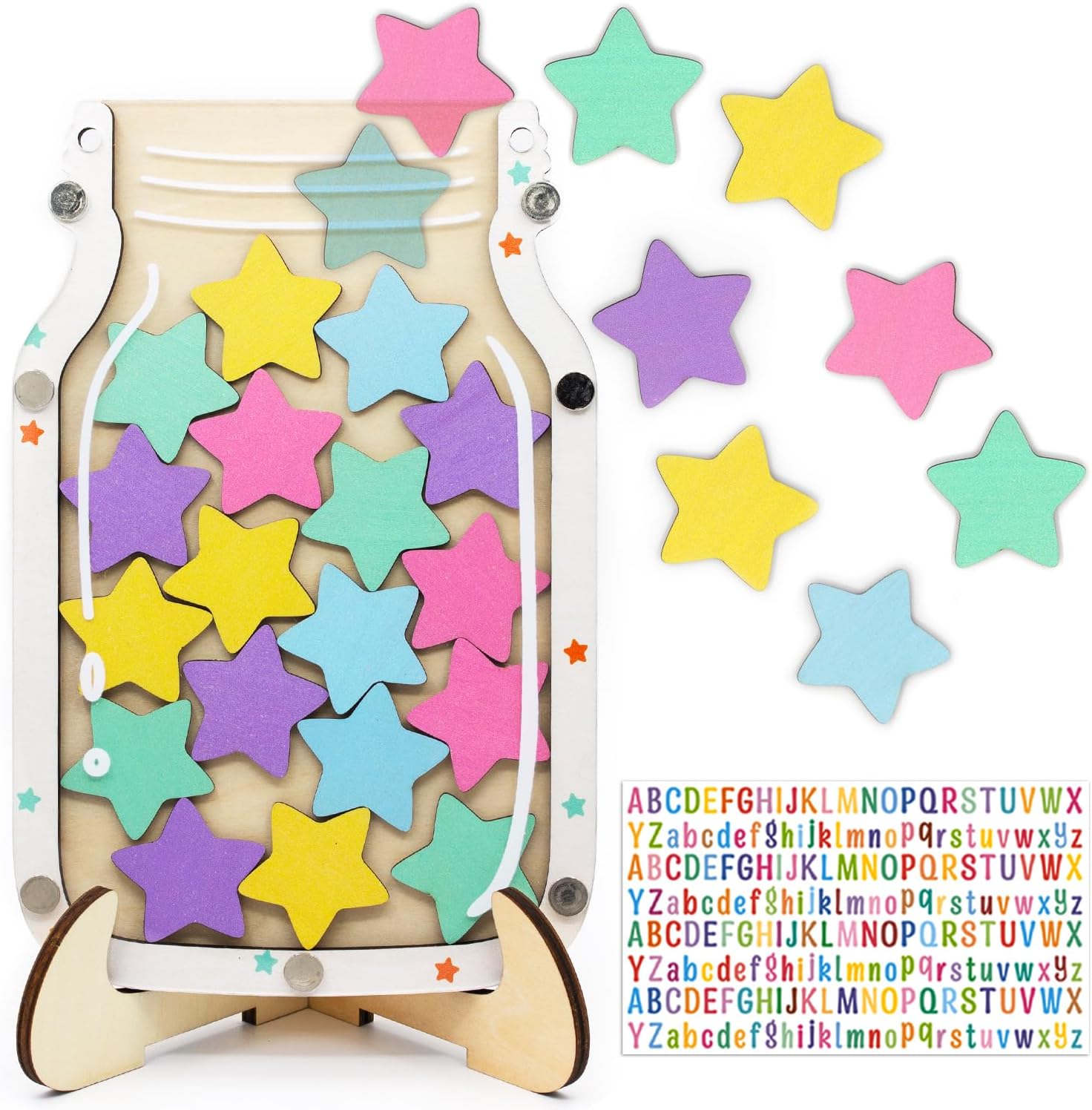Amazon.com : Unicorn Theme Reward Chart with Golden Star Stickers ...