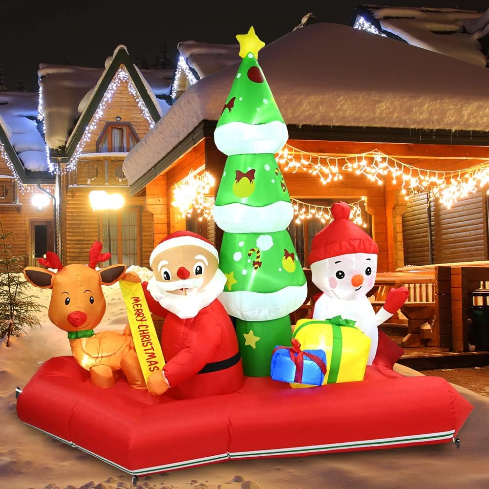 Amazon.com: 7.2 FT Christmas Inflatables Outdoor Decorations, Christmas ...