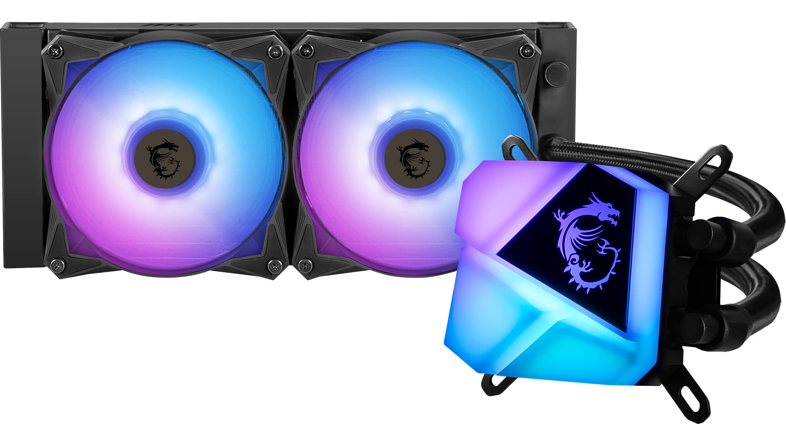 Buy MSI MAG CORELIQUID C240 Liquid CPU Cooler '240mm Radiator, 2x 120mm ...