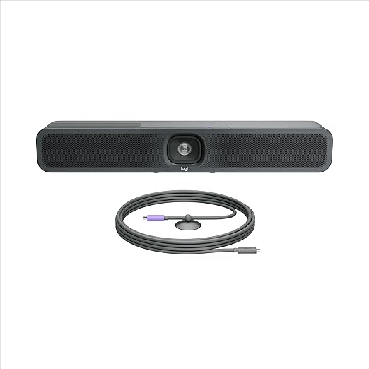 Logitech MeetUp 2 All-in-One USB Conference Room Camera, Compact Video ...