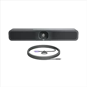 Logitech MeetUp 2 All-in-One USB Conference Room Camera, Compact Video ...