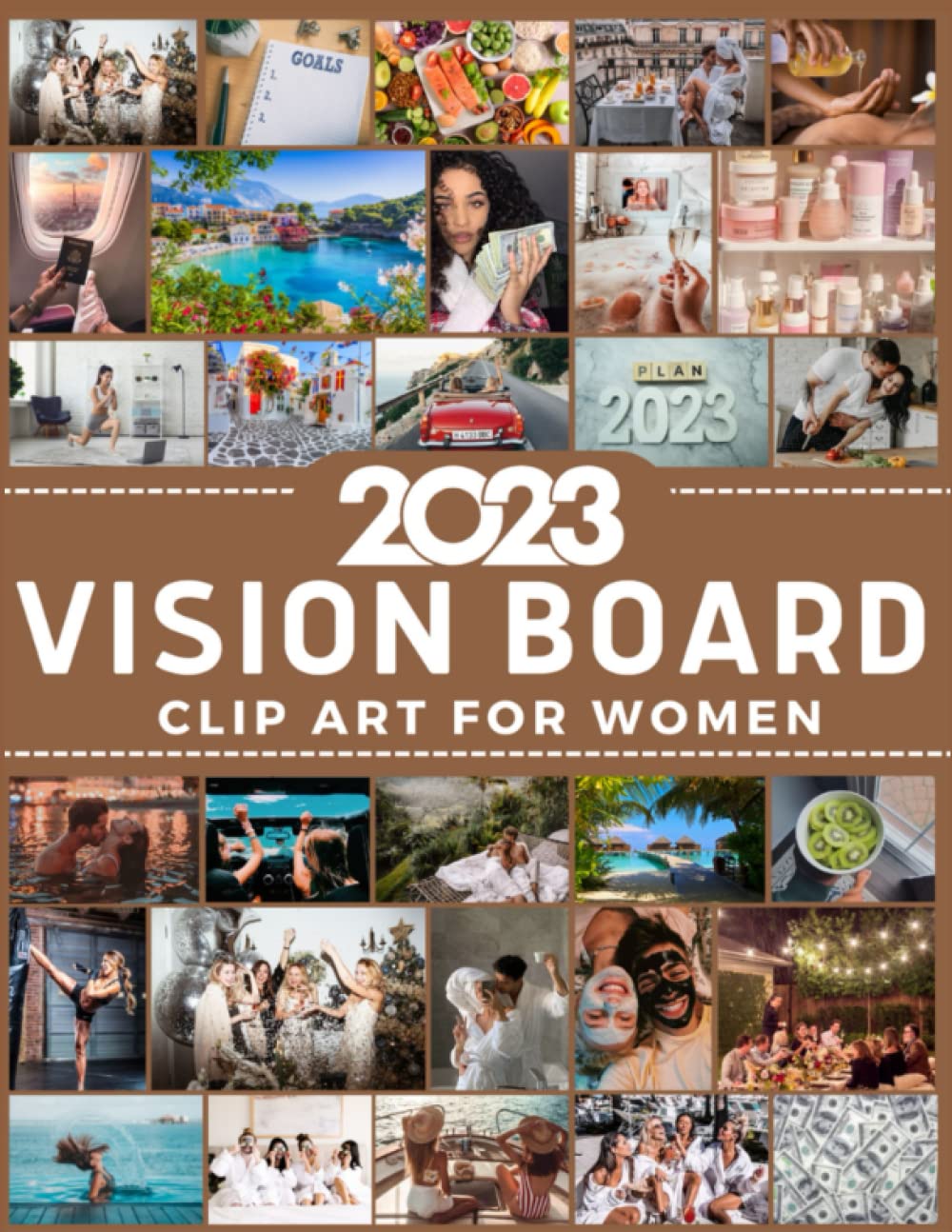 Vision Board Clip Art Book 2023:Create Powerful Boho Vision Boards from ...