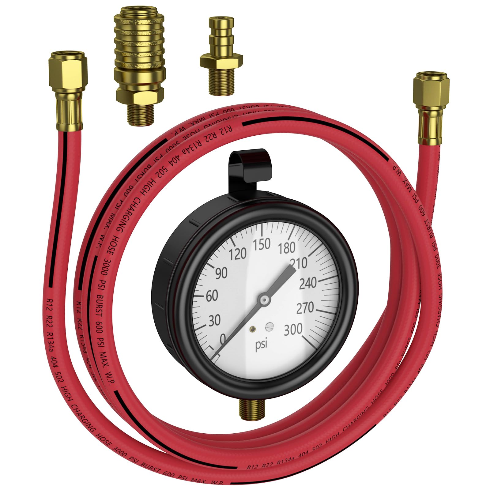 Snapklik.com : Moker TU-32-20 Compuchek Fuel Pressure Test Gauge, 0-300 ...