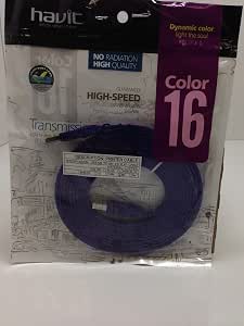 Amazon.com: Flat Printer Cable 10ft(3m), Purple : Electronics