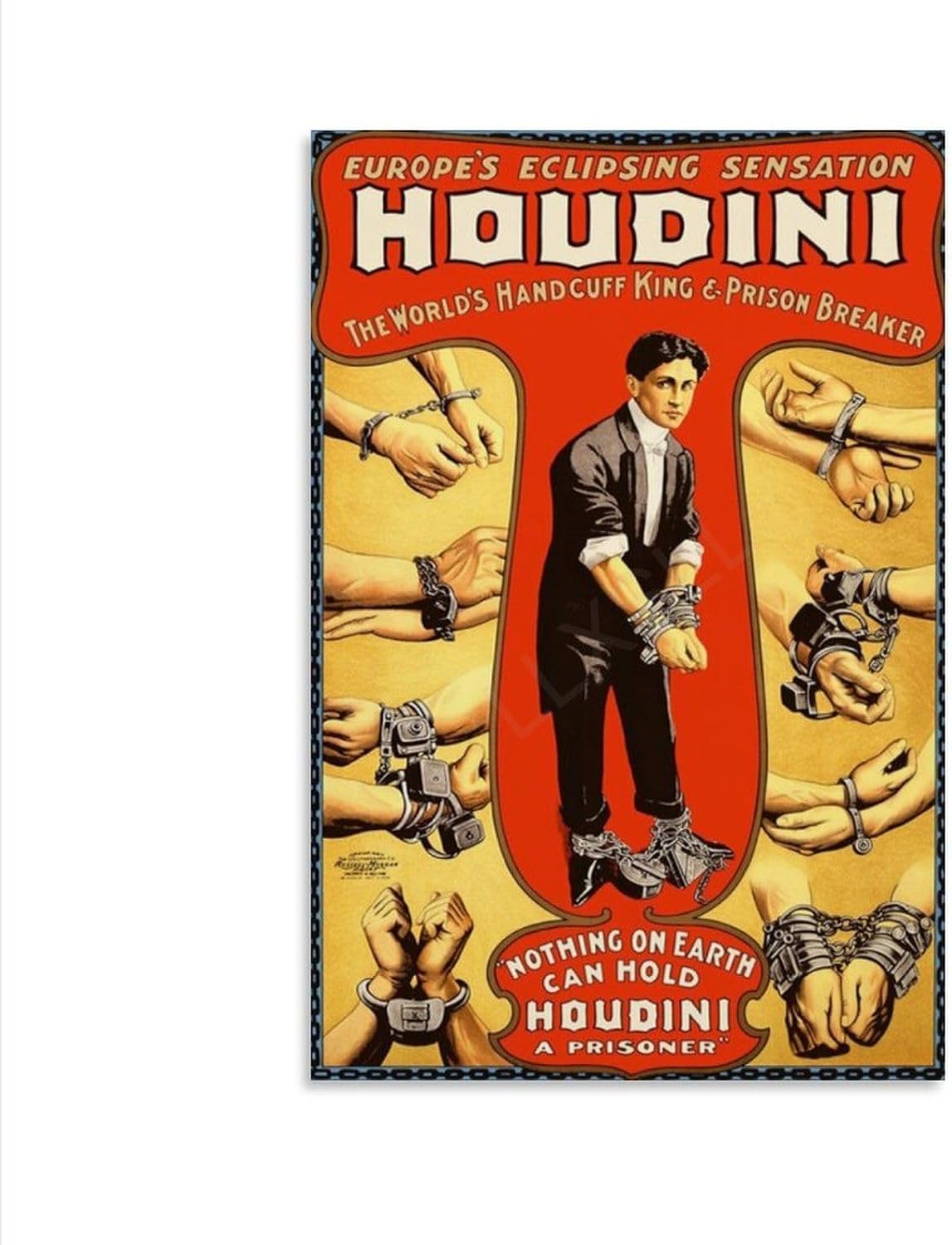 Amazon.com: TOYOCC Harry Houdini Hungarian American Magician And ...