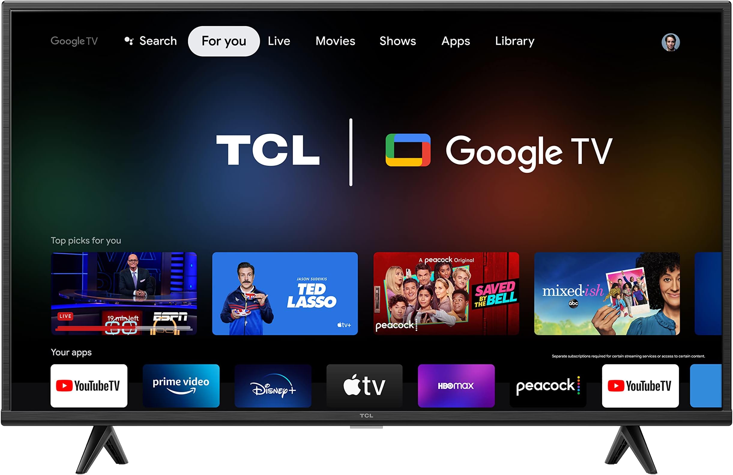 Amazon.com: TCL 43" Class 4-Series 4K UHD HDR Smart Google TV – 43S446 ...