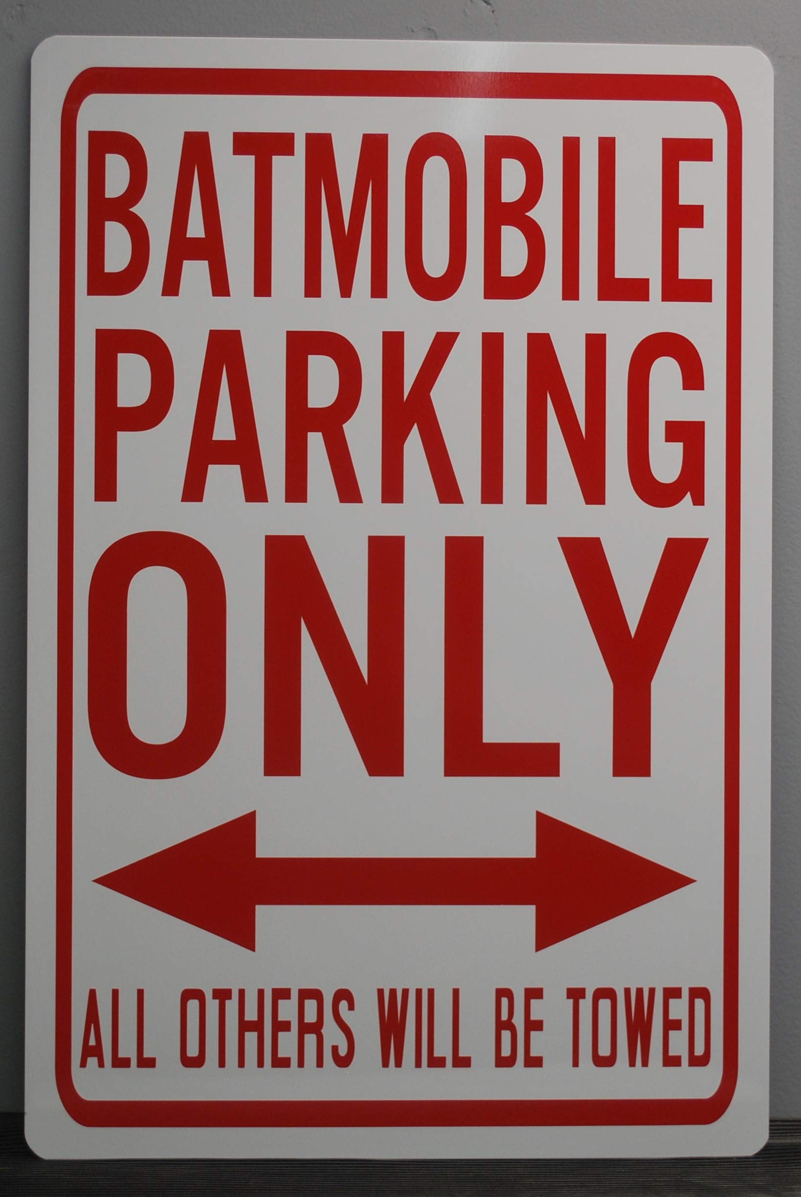 Metal Street Sign Batmobile Parking Only 12 X 18 | Desertcart INDIA