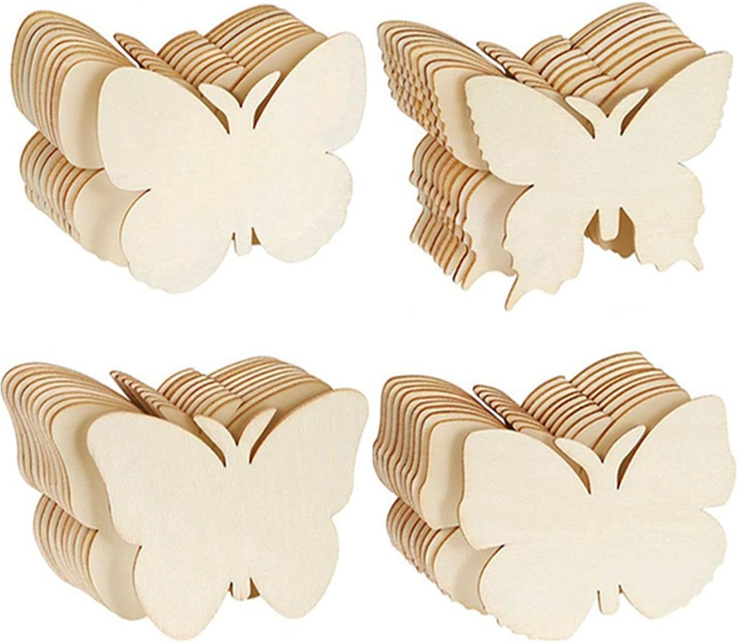 Amazon.com: Wooden Butterflies to Paint, Butterfly Unfinished Blank ...