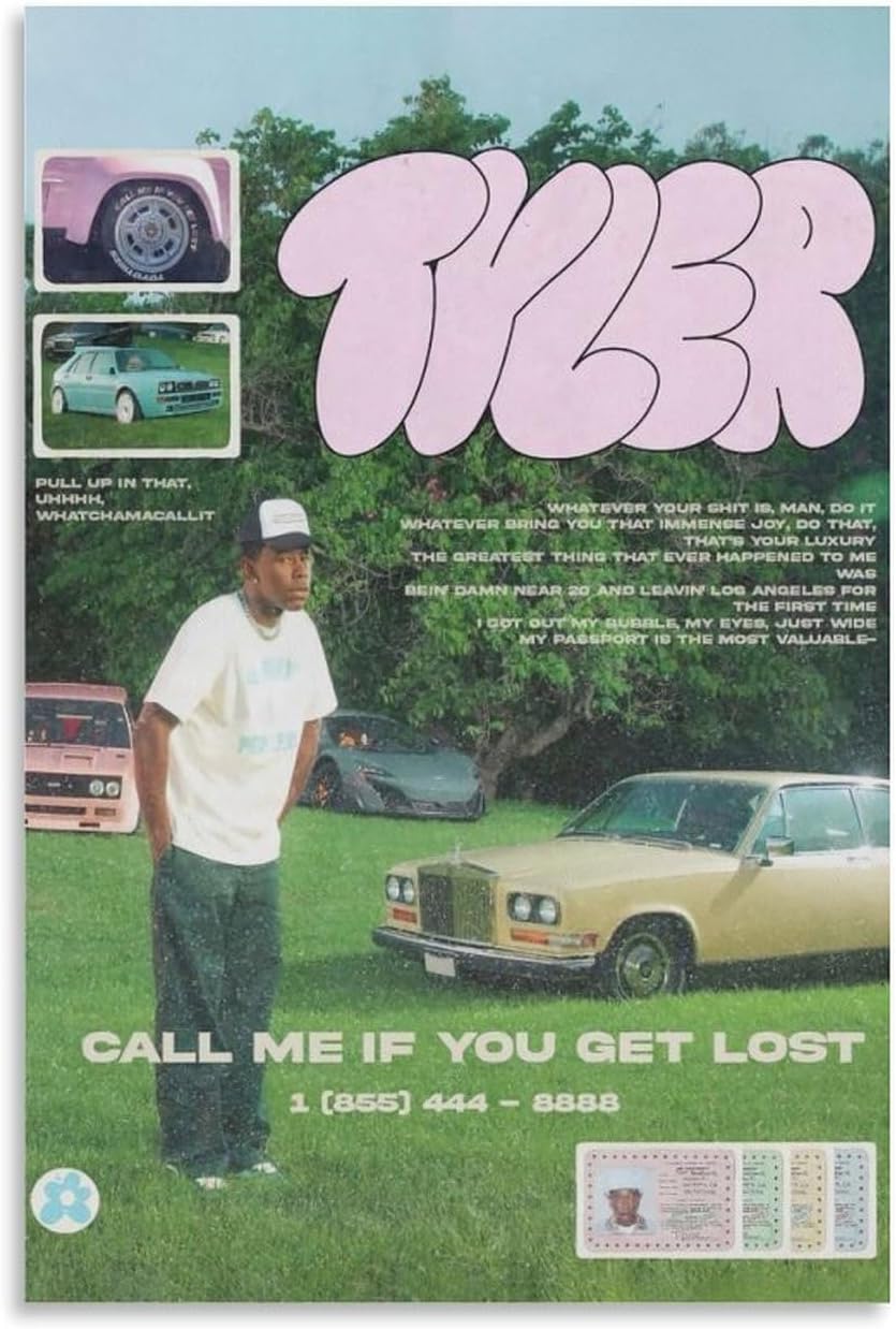 Tyler Poster The Creator Rapper Music Collage Music Posters for Room ...