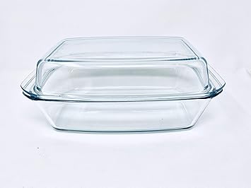 Amazon.com: Simax Glassware SIMAX. Round heatproof Dish with lid 5,4L ...