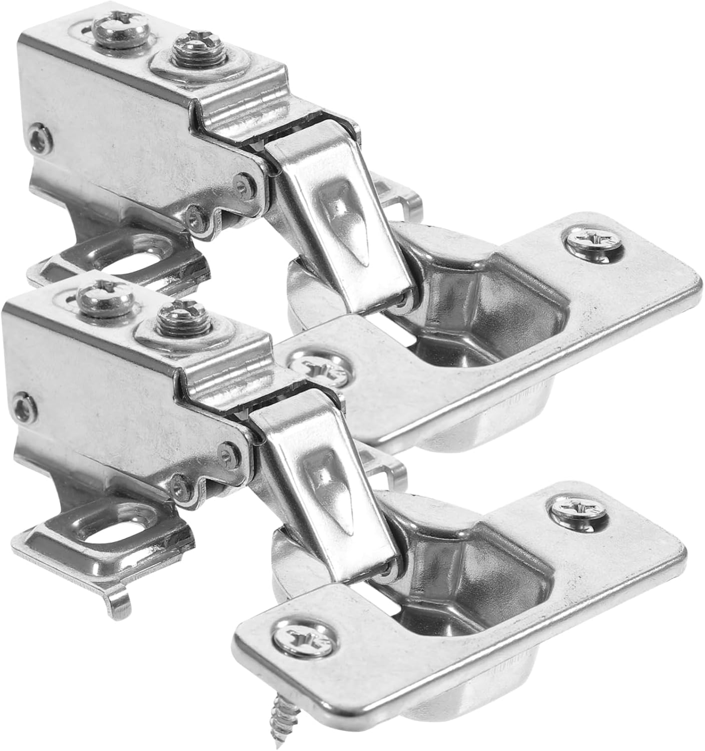 Makingtec Cabinet Doors Hinges, Full Overlay Hinges Frameless Hydraulic ...