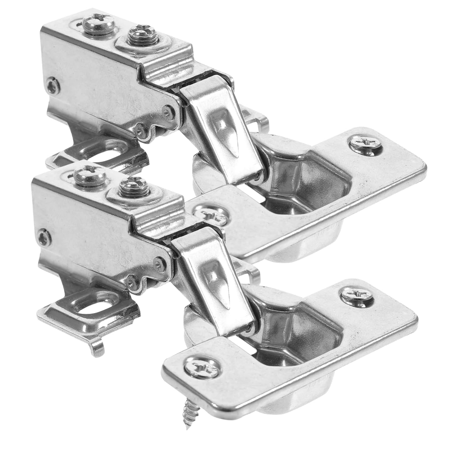 MAKINGTEC Cabinet Doors Hinges, Full Overlay Hinges Frameless Cabinet ...