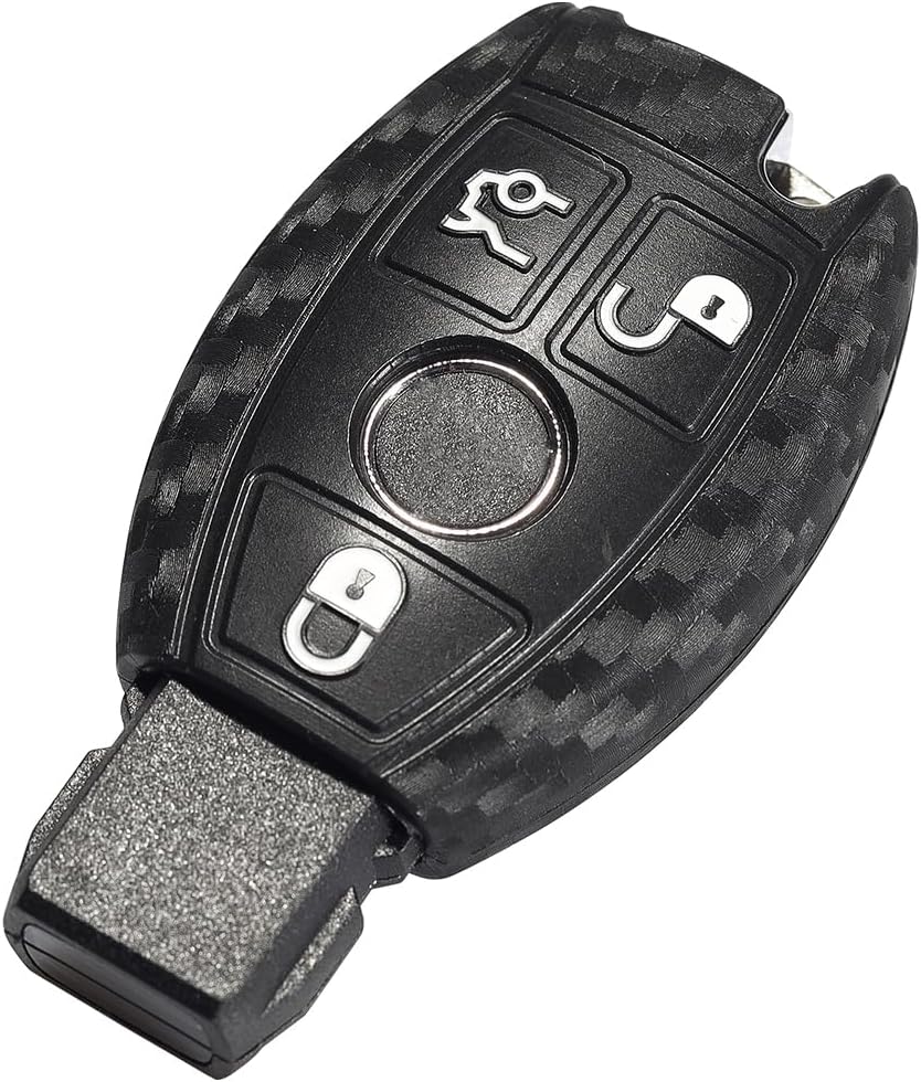 Amazon.com: Lcyam Soft Silicone Rubber Key Fob Cover Case for Mercedes ...