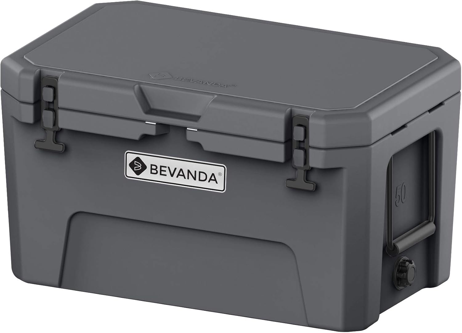 Amazon.com : Bevanda Rotomolded Cooler - 50 Quart, Charcoal - Heavy ...