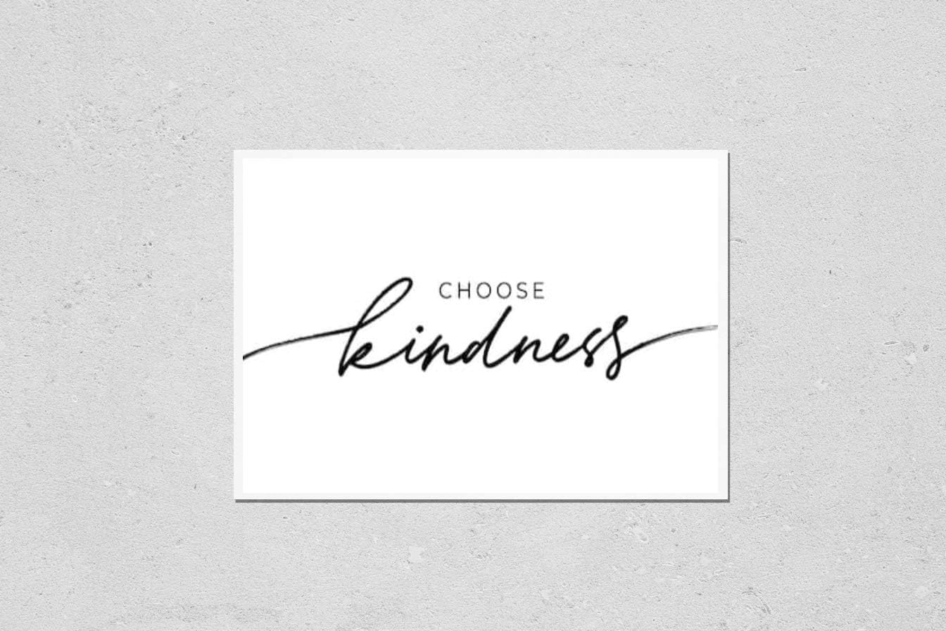 Amazon.com: Wall Art Poster Print of Choose Kindness Hand Drawn ...