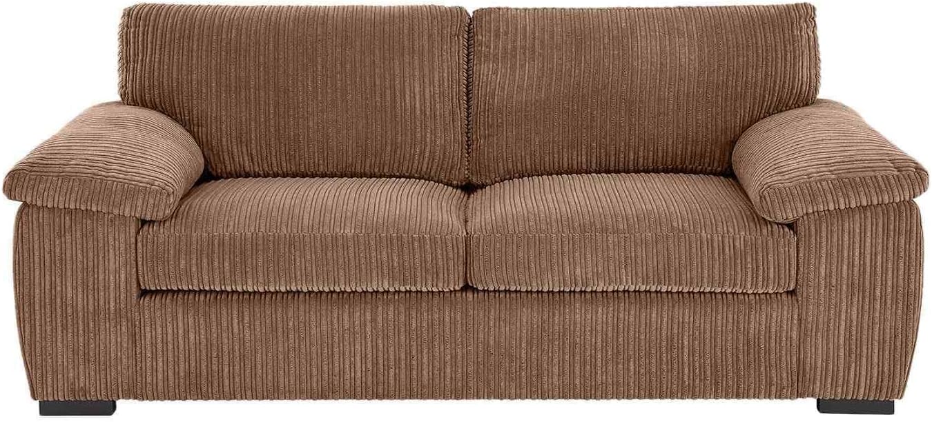 Big Corner Sofa Suite Tango 3+2 Armchair Jumbo Cord Brown (2 Seater ...