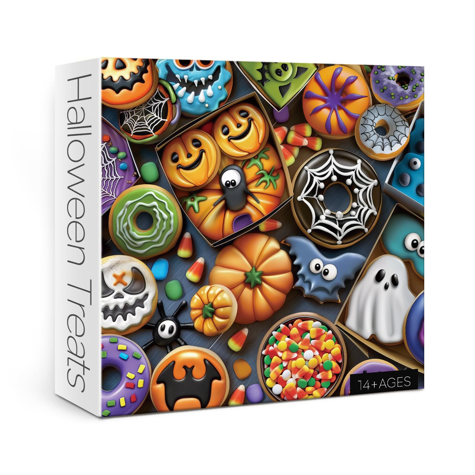 Puzzle d'Halloween en forme de beignet de bonbons pour adultes de 1000 ...
