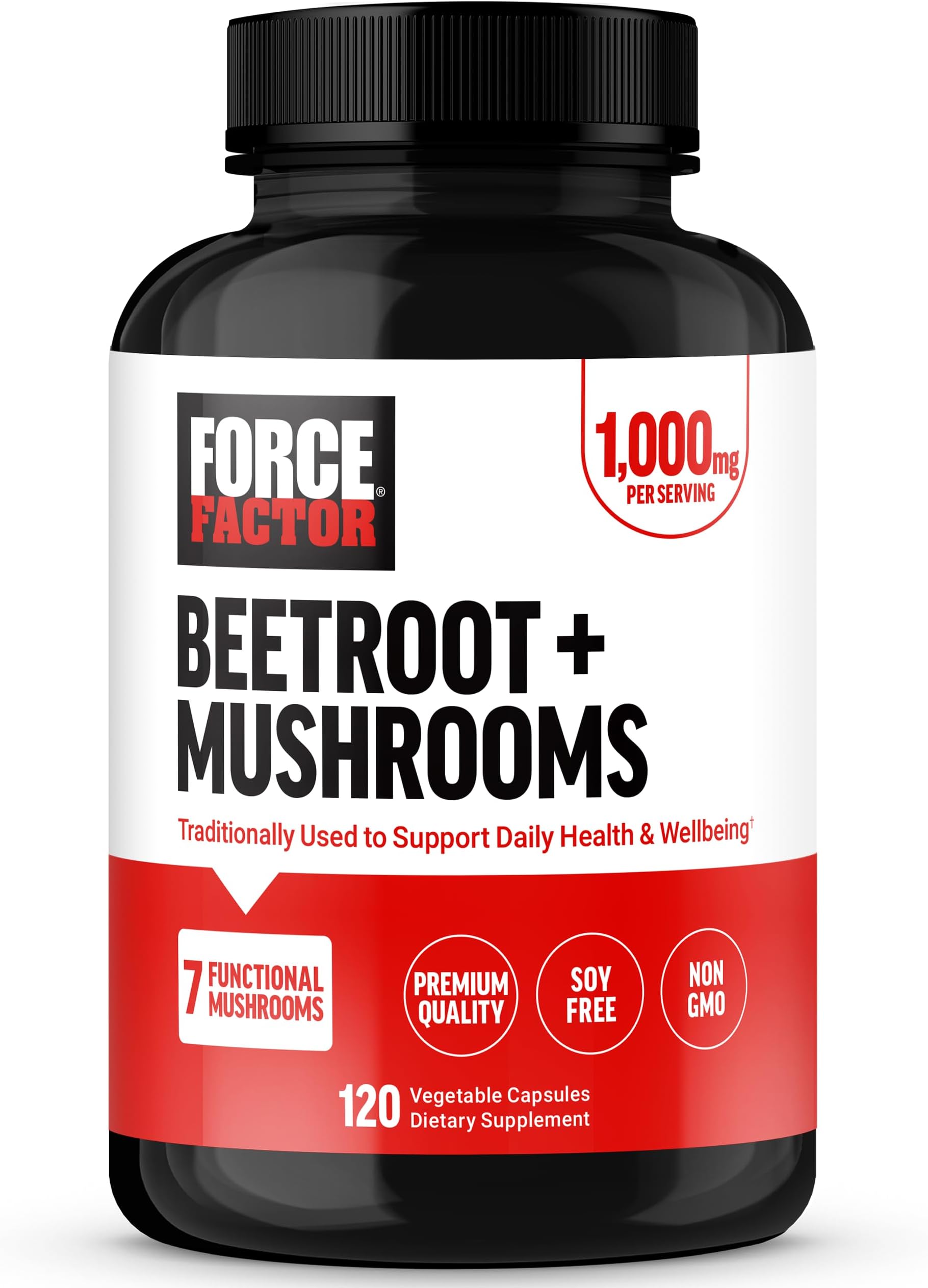 Amazon.com: FORCE FACTOR Beetroot + Mushrooms Supplement for Great ...