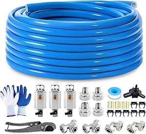 Shop Air Line Kit 3/4"×100'&200'&300' Compressed Air Line Kit, HDPE ...