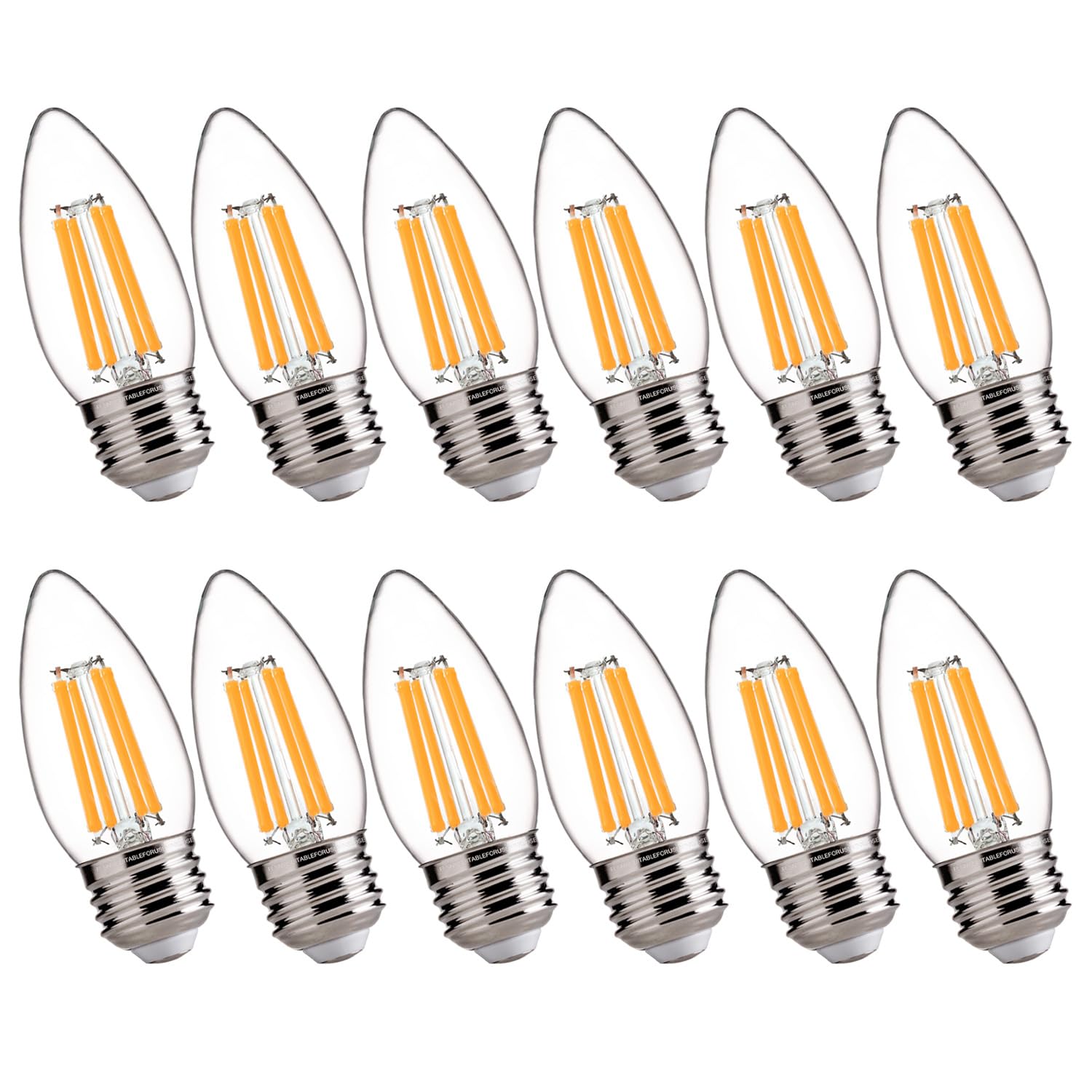 Snapklik.com : 100W Equivalent LED Candelabra Bulbs, 800LM Dimmable LED ...