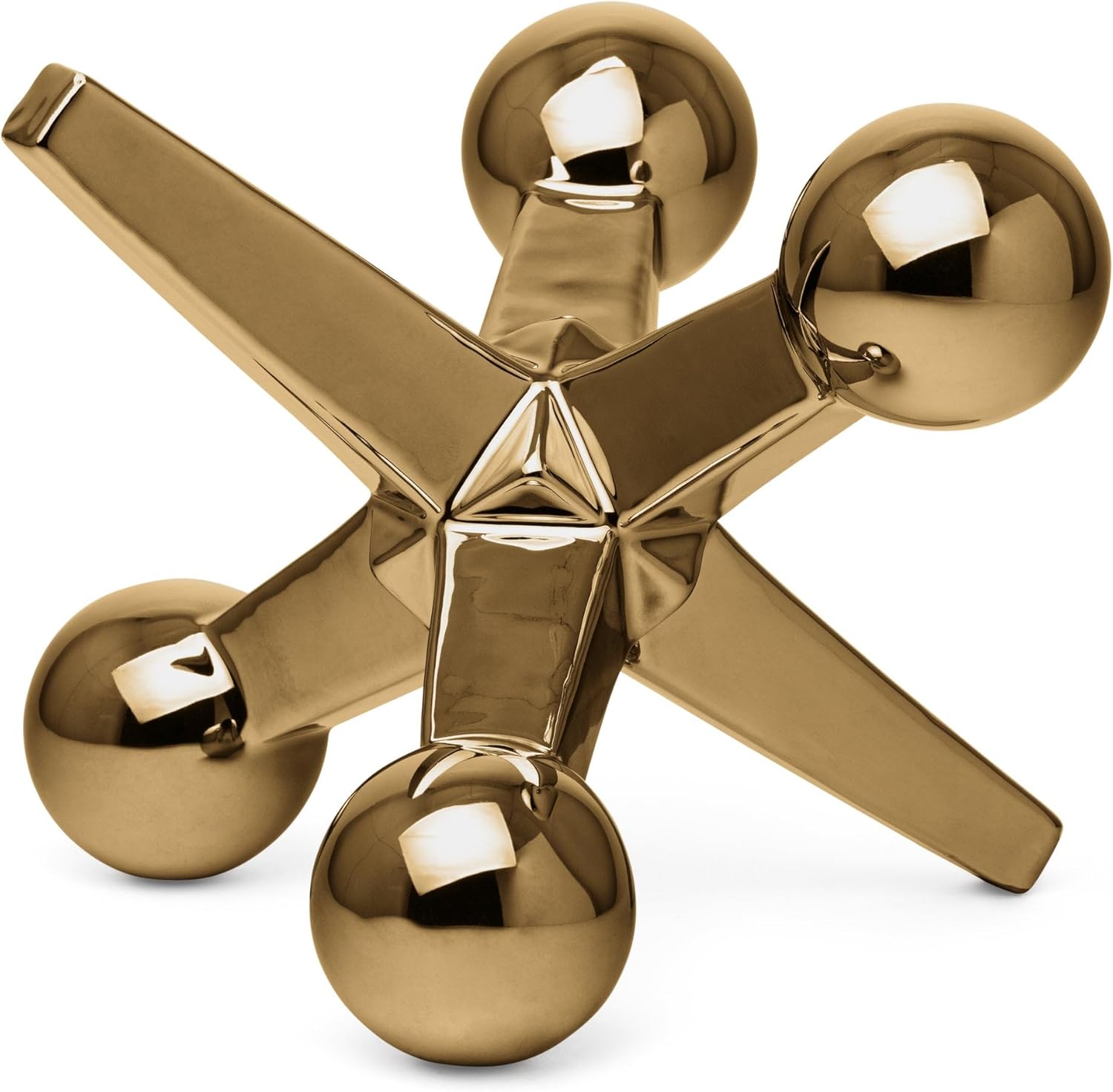 Amazon.com: Torre & Tagus Large Ceramic Gold Jack Decor 6.5" Retro ...