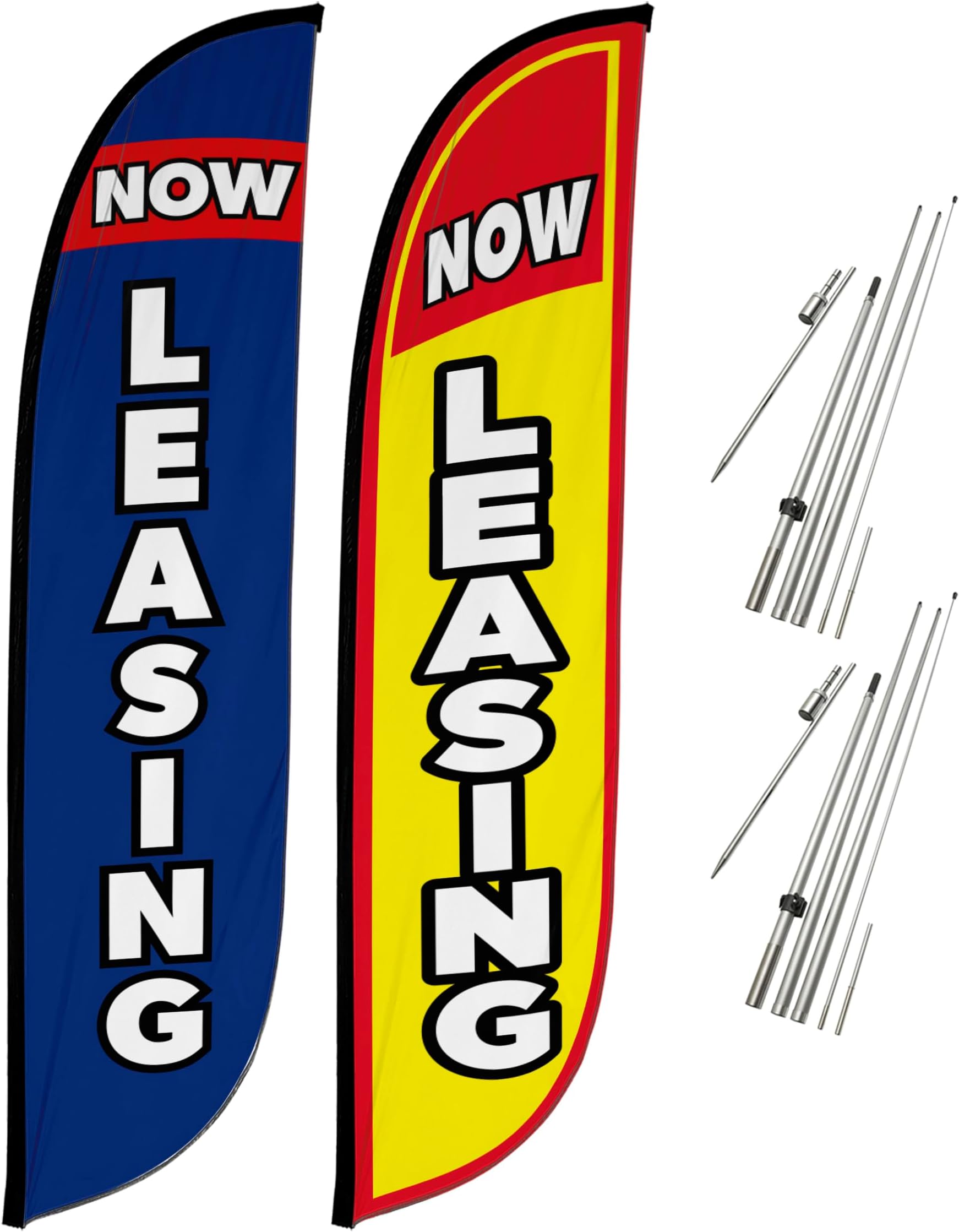 Amazon.com: LookOurWay Real Estate Themed Feather Flag Pole Kit 2-Pack ...