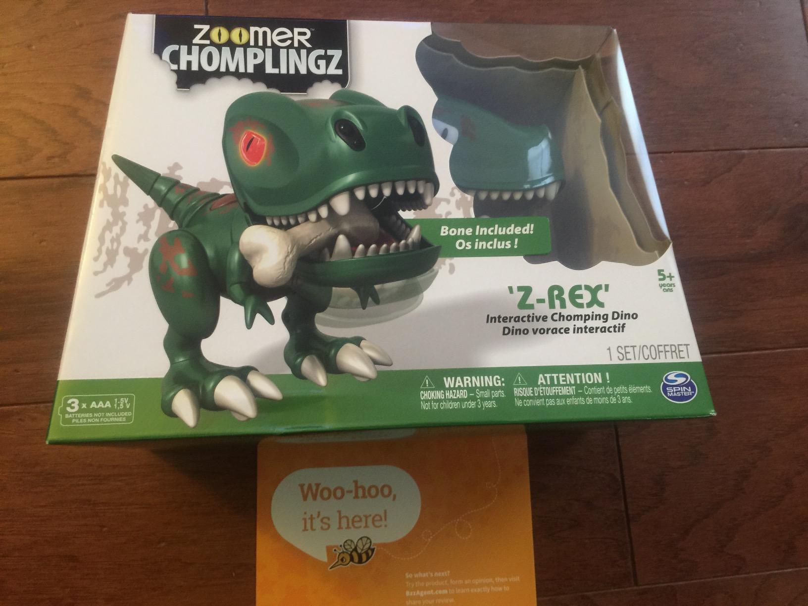 Amazon.com: Zoomer Chomplingz - Z-Rex Interactive Dinosaur : Toys & Games