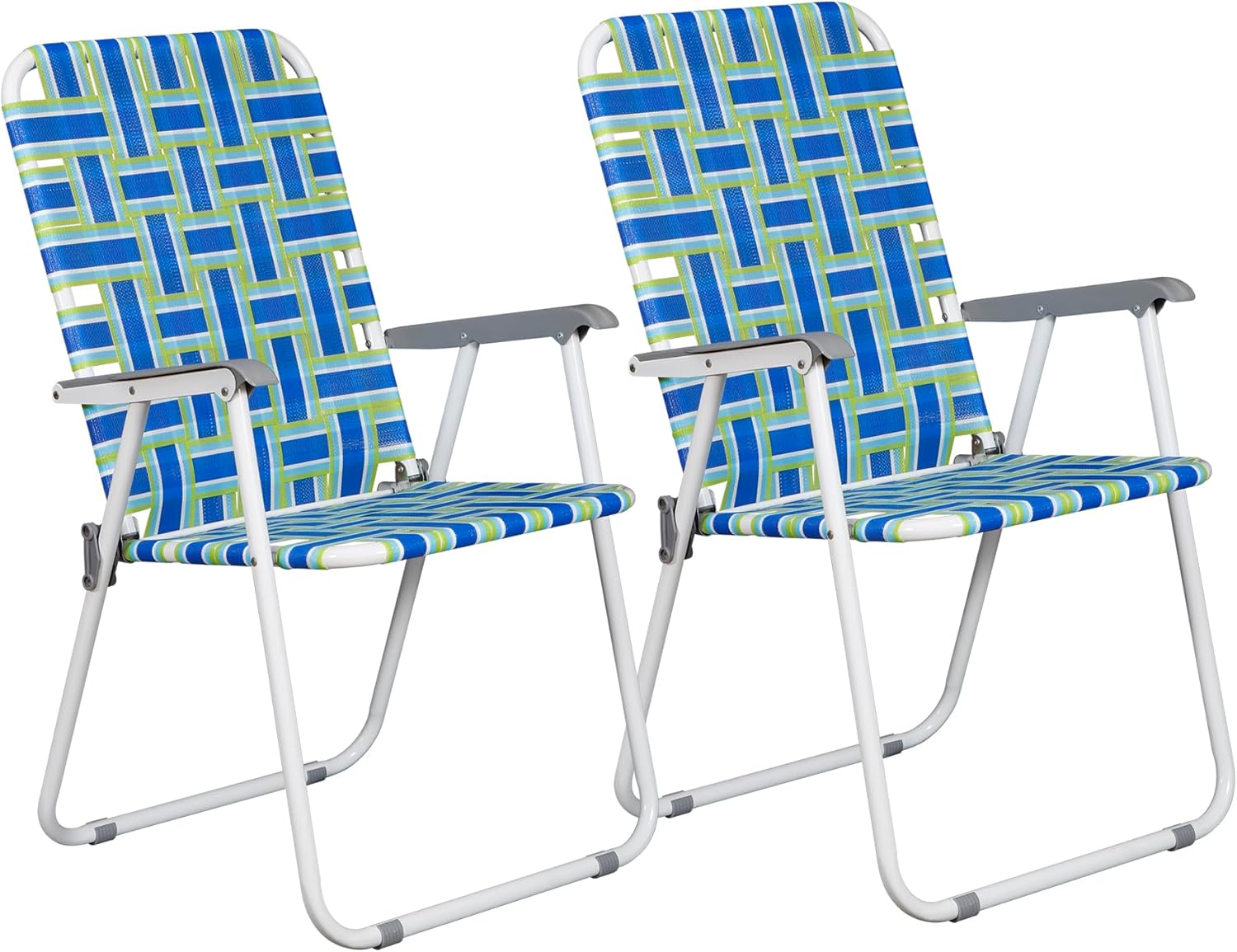Amazon.com: SUPER DEAL Folding Patio Lawn Chairs Set of 2, Outdoor ...
