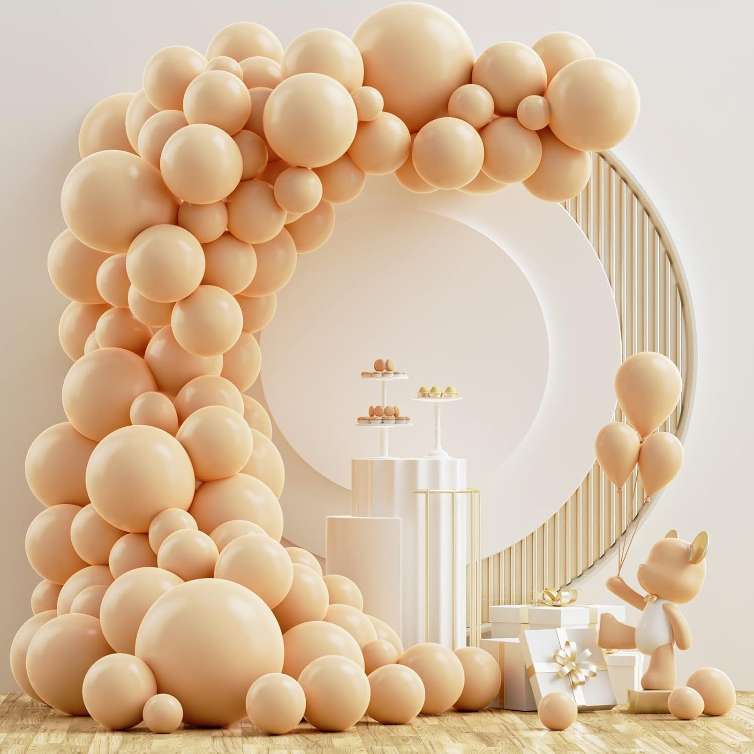 Amazon.com: NISOCY Nude Balloon Arch Kit, 102PCS 18In 12In 10In 5In ...