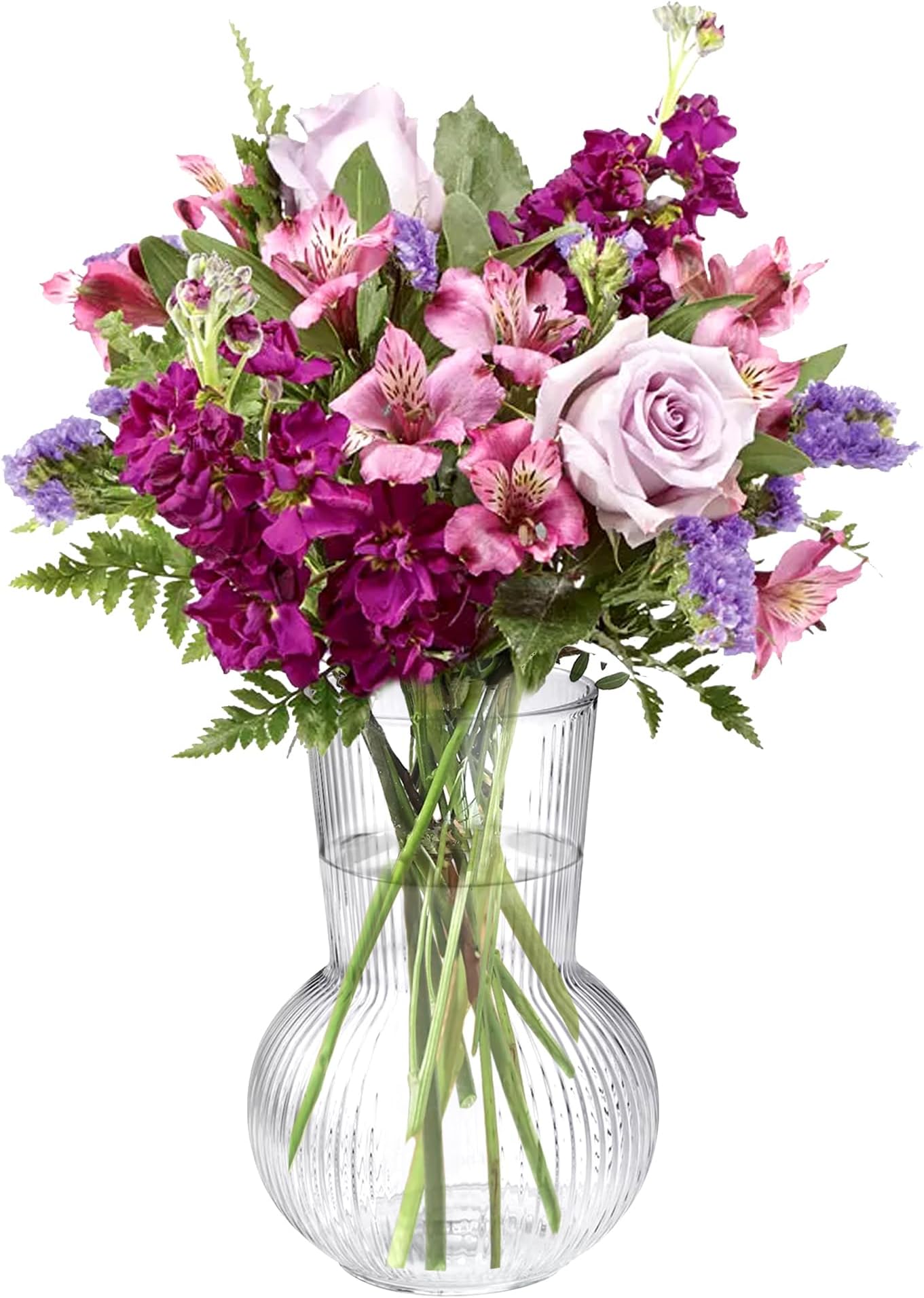 LSA International Flower Posy Vase H 17.5 cm Clear| 1 Unit | Mouthblown ...