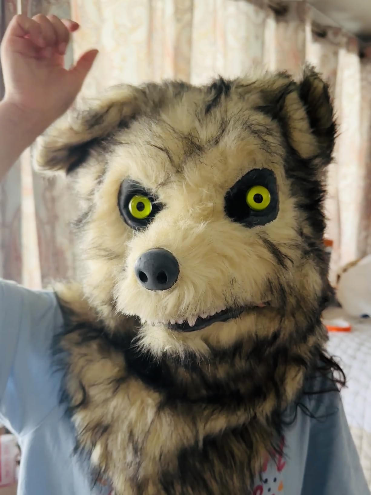 Amazon.com: Cosermart Wolf Mask Furry Fox Funny Dog Masks Scary Bear ...