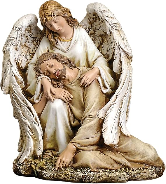 Amazon.com: Joseph's Studio by Roman - Angel with Fallen Christ Figure ...