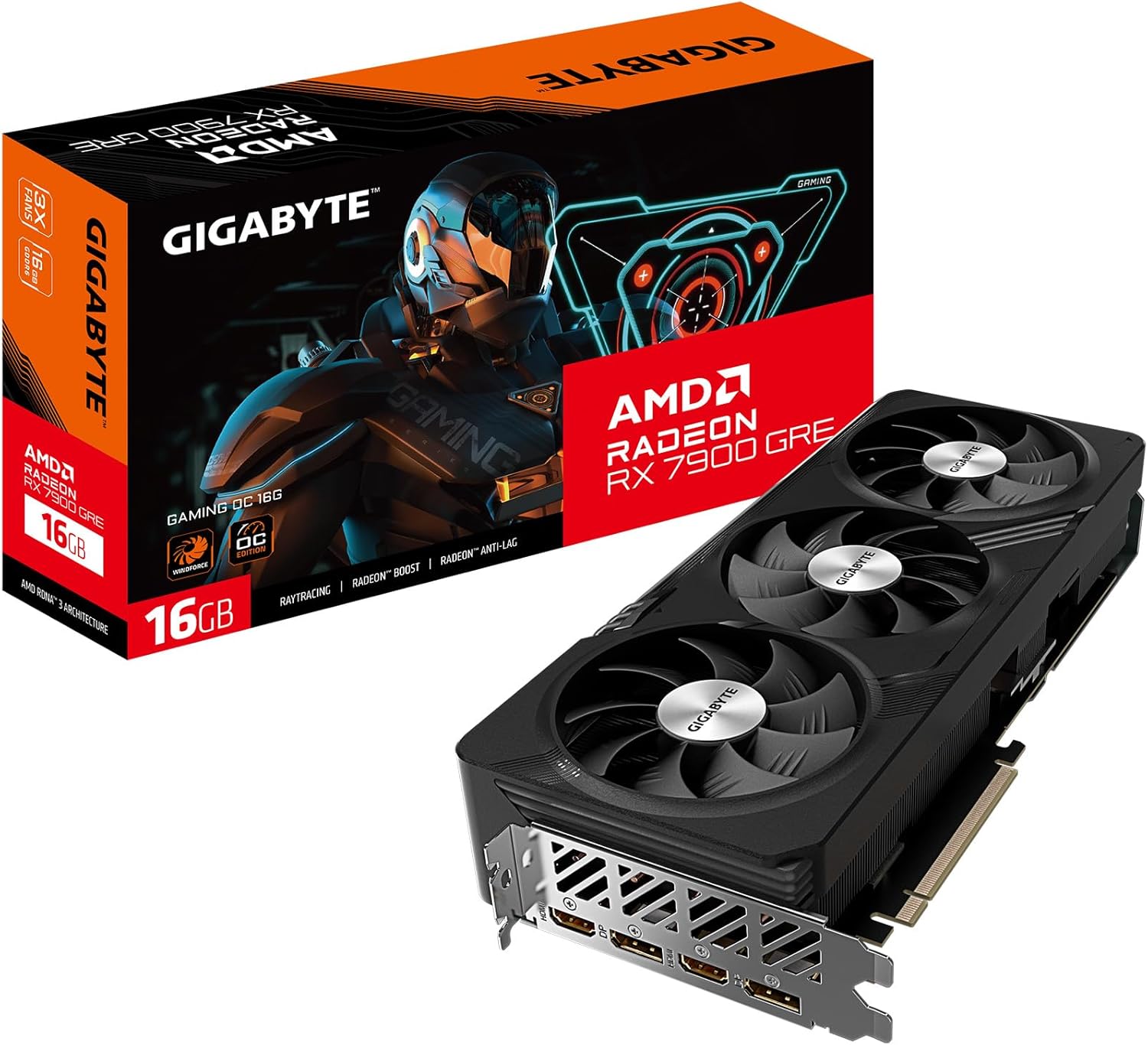 GIGABYTE Radeon RX 7900 GRE Gaming OC 16G Graphics Card, 3X WINDFORCE ...