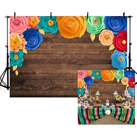 Amazon.com : Ticuenicoa 7x5ft Mexican Fiesta Backdrop Photobooth ...